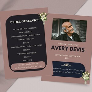 DIGITAL FUNERAL INVITE, Memorial Digital Invitation Printable, Text ...