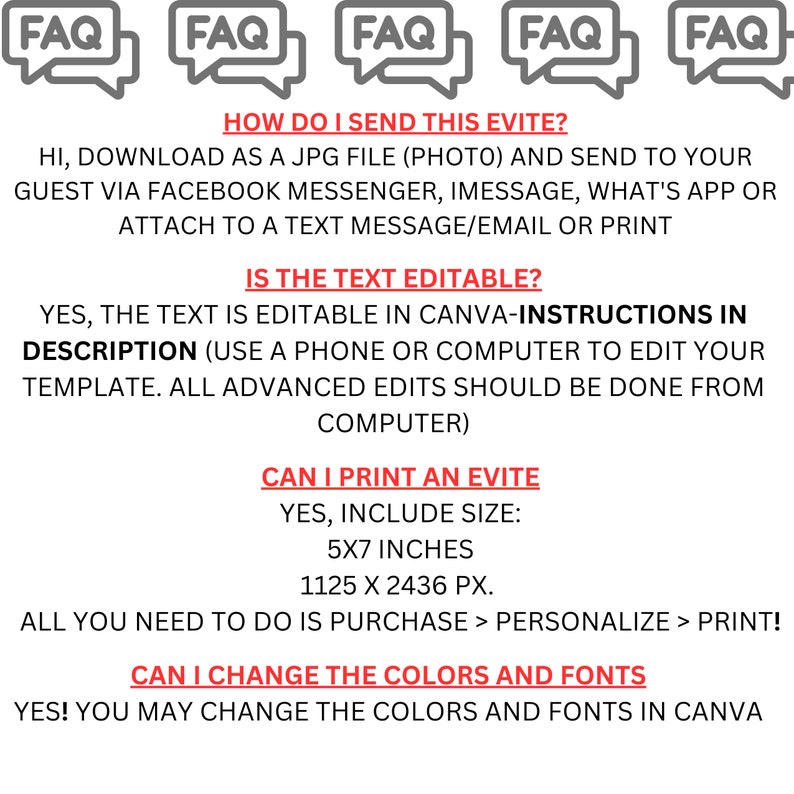 DIGITAL FUNERAL INVITE, Memorial Digital Invitation Printable, Text ...