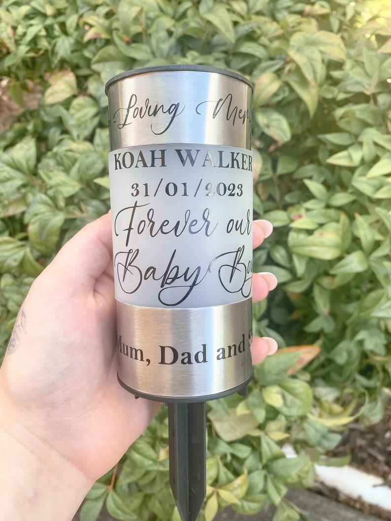 Personalised Memorial Solar Light, Memorial Gift, Memorials for Loved ...