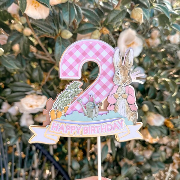 Peter Rabbit Cake Topper - Etsy Australia