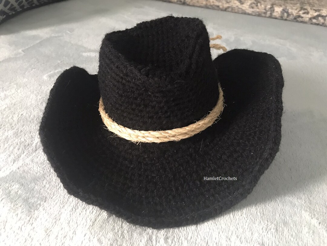 Arthur Morgan RDR2 Style Crochet Cowboy Hat (pattern) - Etsy
