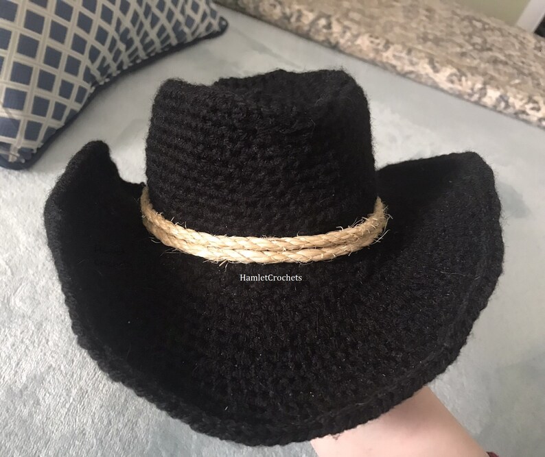 Arthur Morgan RDR2 Style Crochet Cowboy Hat pattern - Etsy