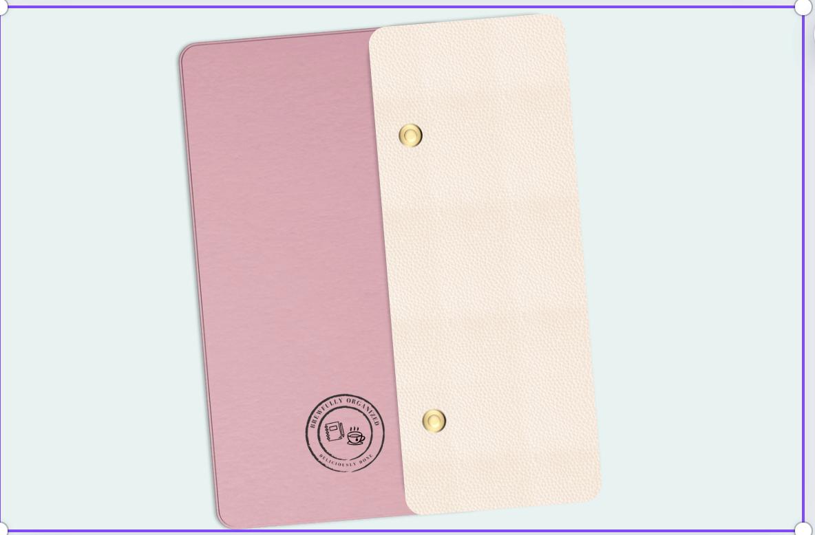 Pink Leather Kawaii Digital College Planner With Hyperlinked Tabs ...