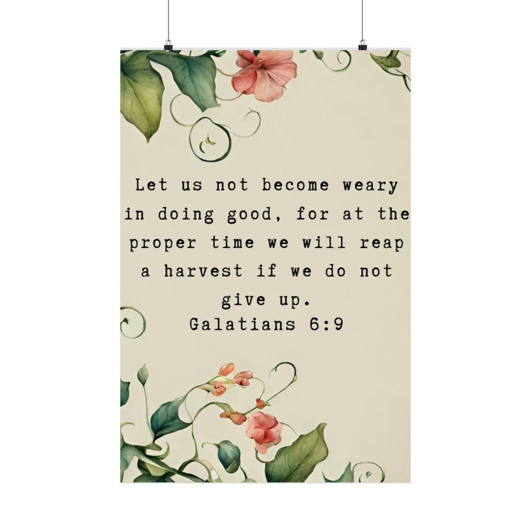 Inspirational Motivational Posters Bible Scripture - Etsy