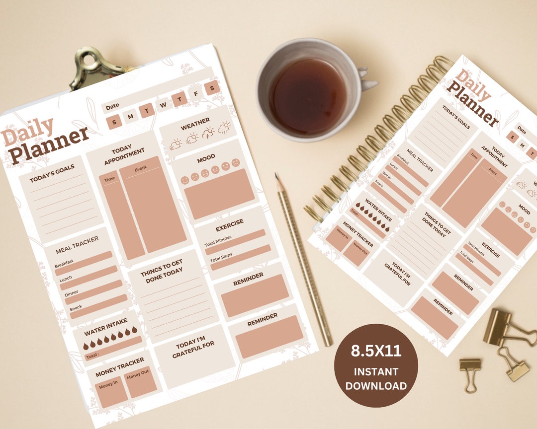 Daily Planner, Best Daily Planner, Daily Schedule Planner, Daily ...