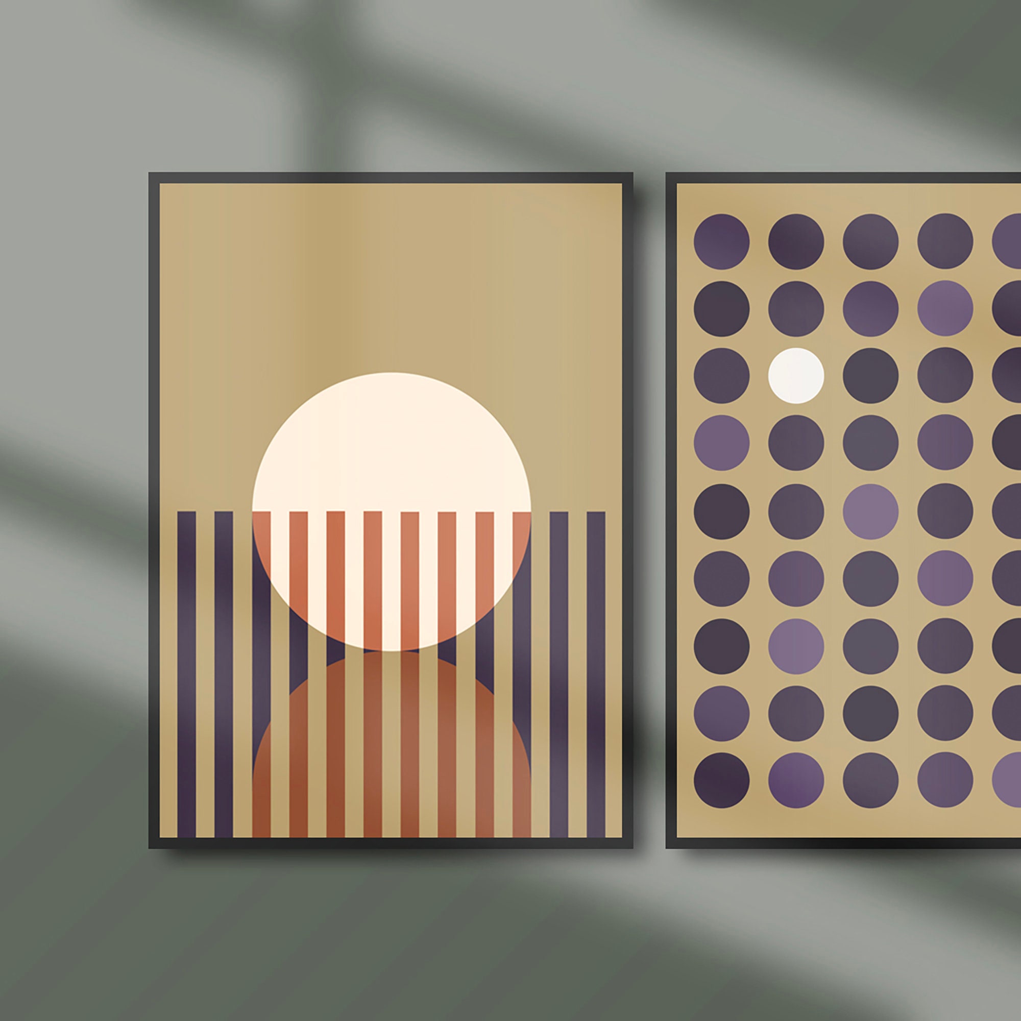 Abstract Art Neo Bauhaus Wall Art Poster Series X 3 I Bauhaus Inspired ...