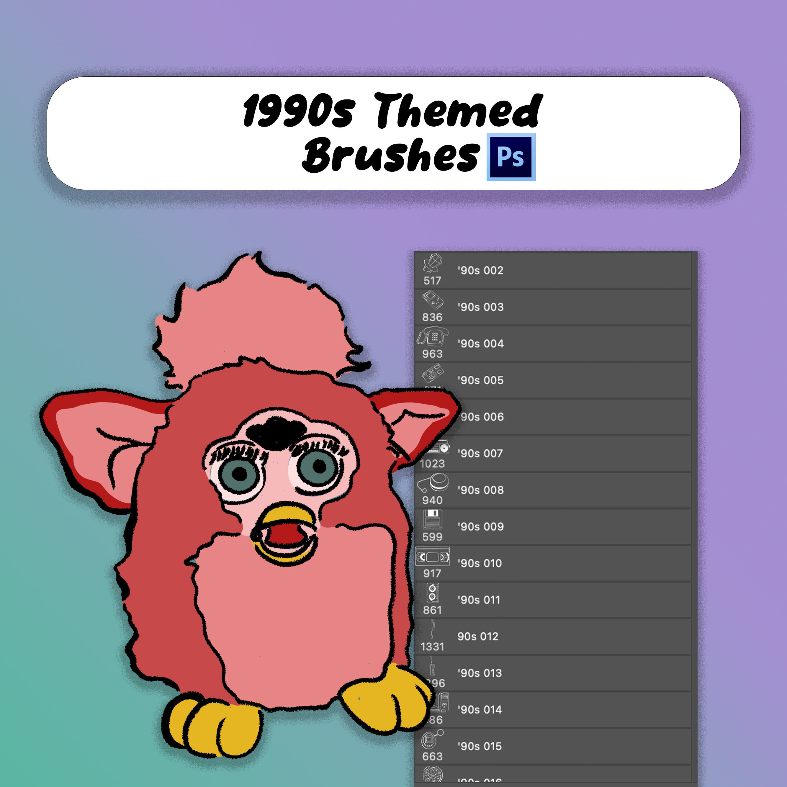 27 Photoshop 1990s Brushes, 1990s Stamps, 1990s Brush, 90s Brush, 90s ...