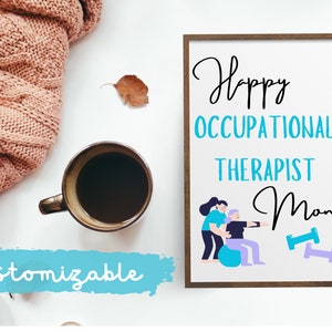 Happy Occupational Therapy Month, Digital Print, Thank You Gift - Etsy
