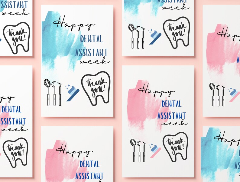 Dental Assistant Appreciation Week, Printable Gift Idea, Medical Team ...