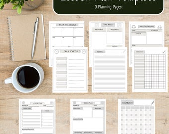 Printable Lesson Plan Planner - Etsy
