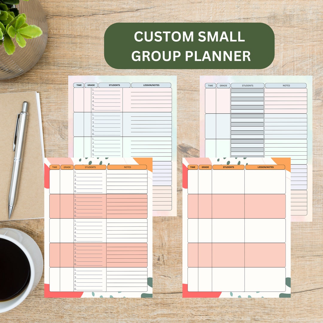 Small Group Plans, Intervention Groups, Custom Small Group Plans ...