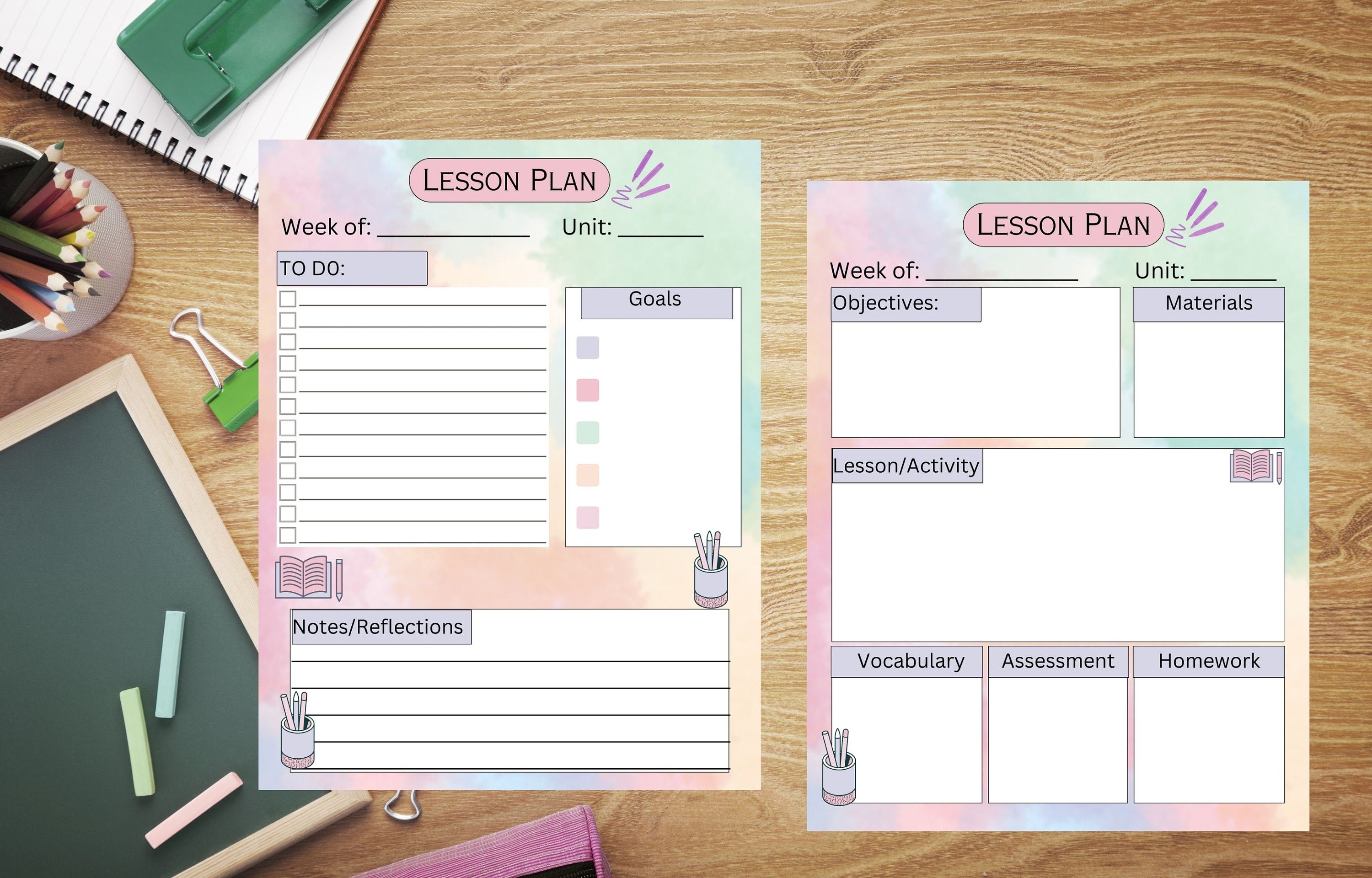 Lesson Plan, Teacher Planner, Printable Planner Pages, Printable Lesson ...
