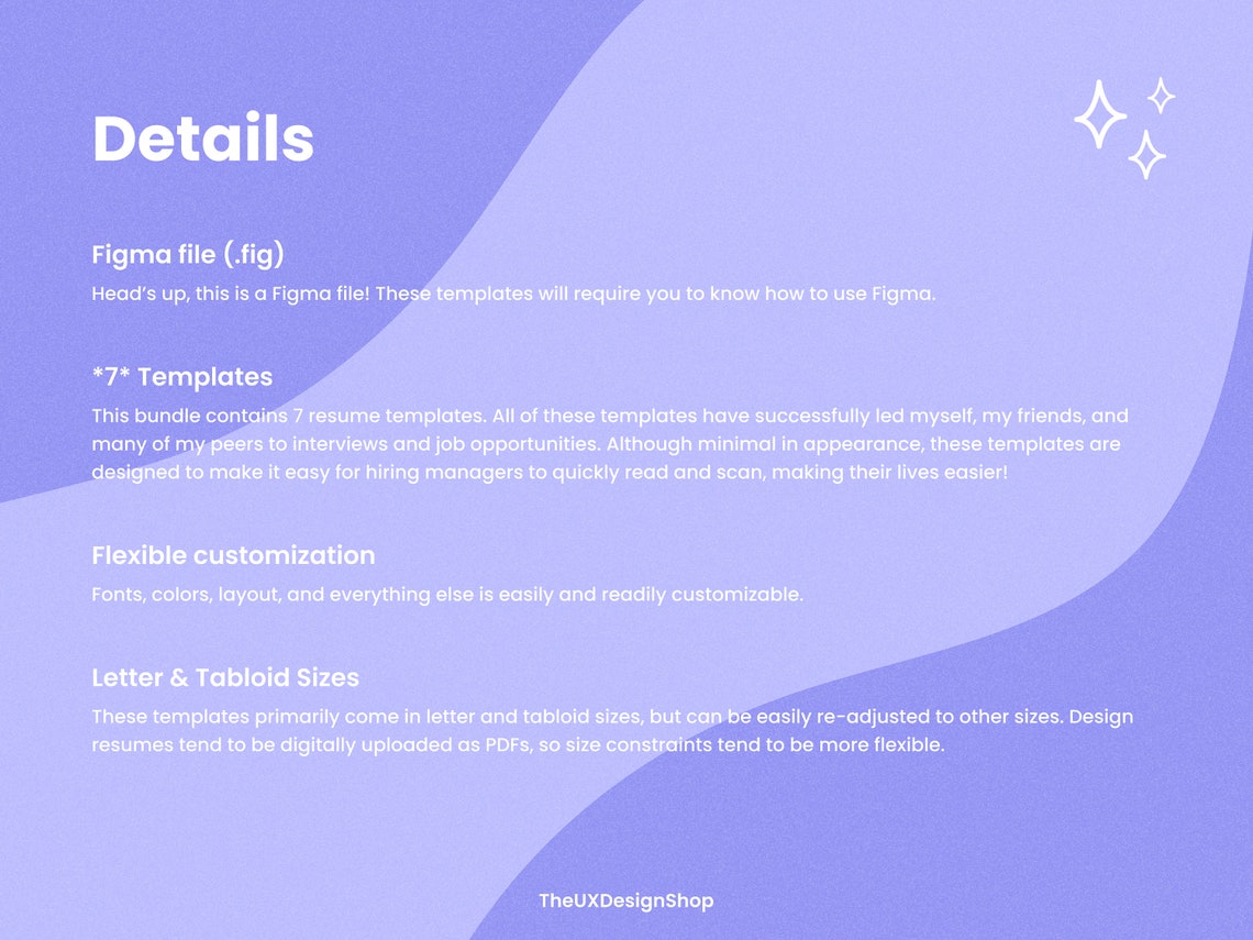 UX Designer Resume Template Bundle, Figma Template, Minimal, Clean ...