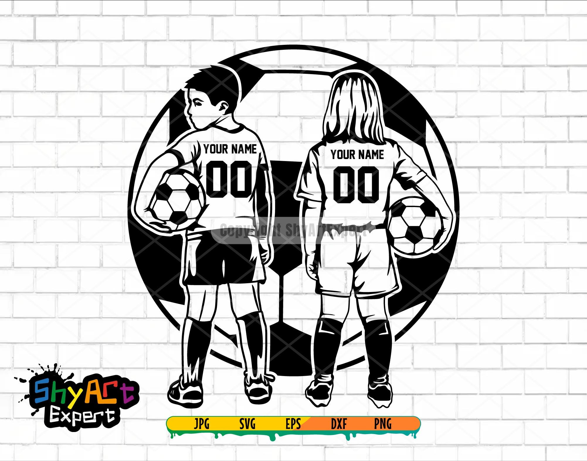 Soccer Kid Player SVG File, Personalized Name Svg, Soccer Svg, Soccer ...
