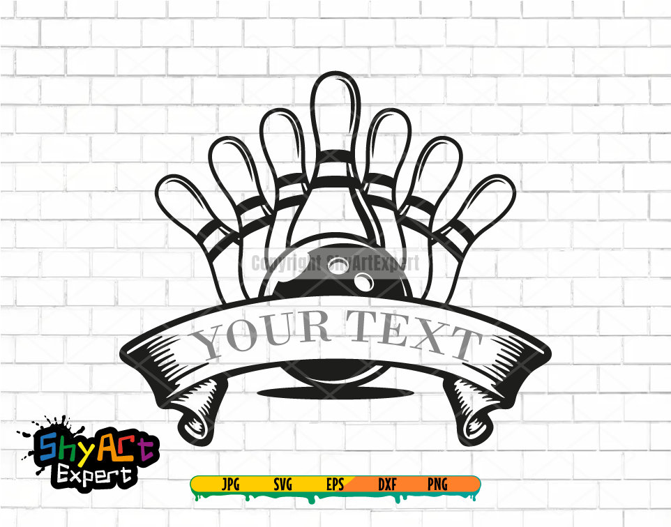 Bowling Name Monogram SVG File, Bowling Svg, Bowler Svg, Bowling ...