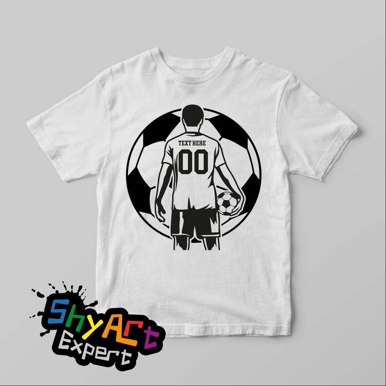 Soccer Player SVG File, Soccer Svg, Personalized Name, Soccer Team ...