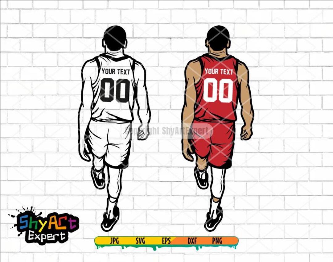 Basketball Player SVG File, Customized Svg, Basketball Svg, Colored ...