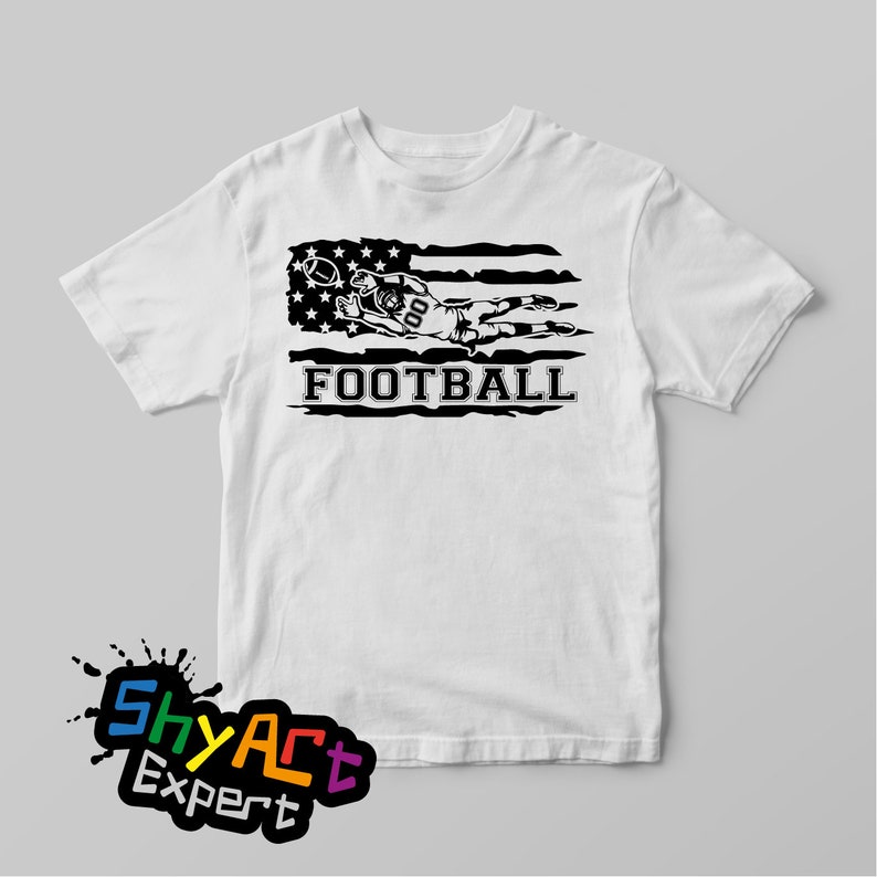 Football Catching the Ball SVG File, Custom Number, Football Svg, Us ...