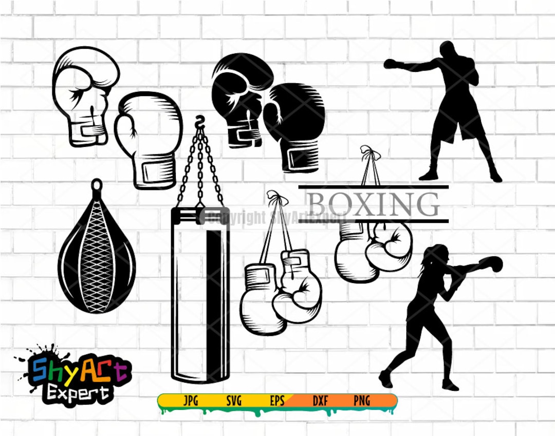 Boxing SVG File, Boxing Bundle Svg, Boxing Silhouette, Fighting Svg ...