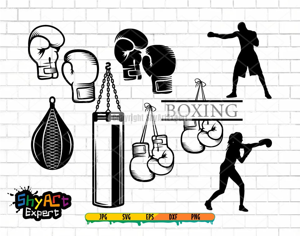 Boxing SVG File, Boxing Bundle Svg, Boxing Silhouette, Fighting Svg ...