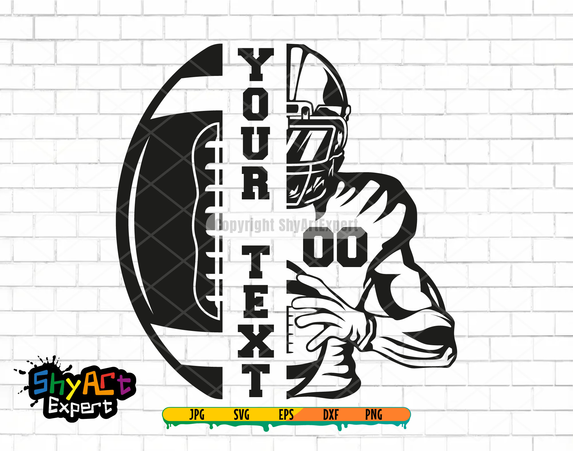 Football Player SVG File, Customized Svg, Football Svg, Football Team ...
