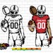 Football Player SVG File, Customized Svg, Football Svg, Football Throw ...