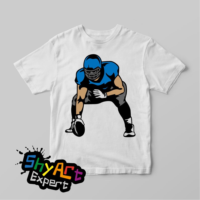 Football Player SVG File, Game Day Svg, Football Svg, Colored Layers ...