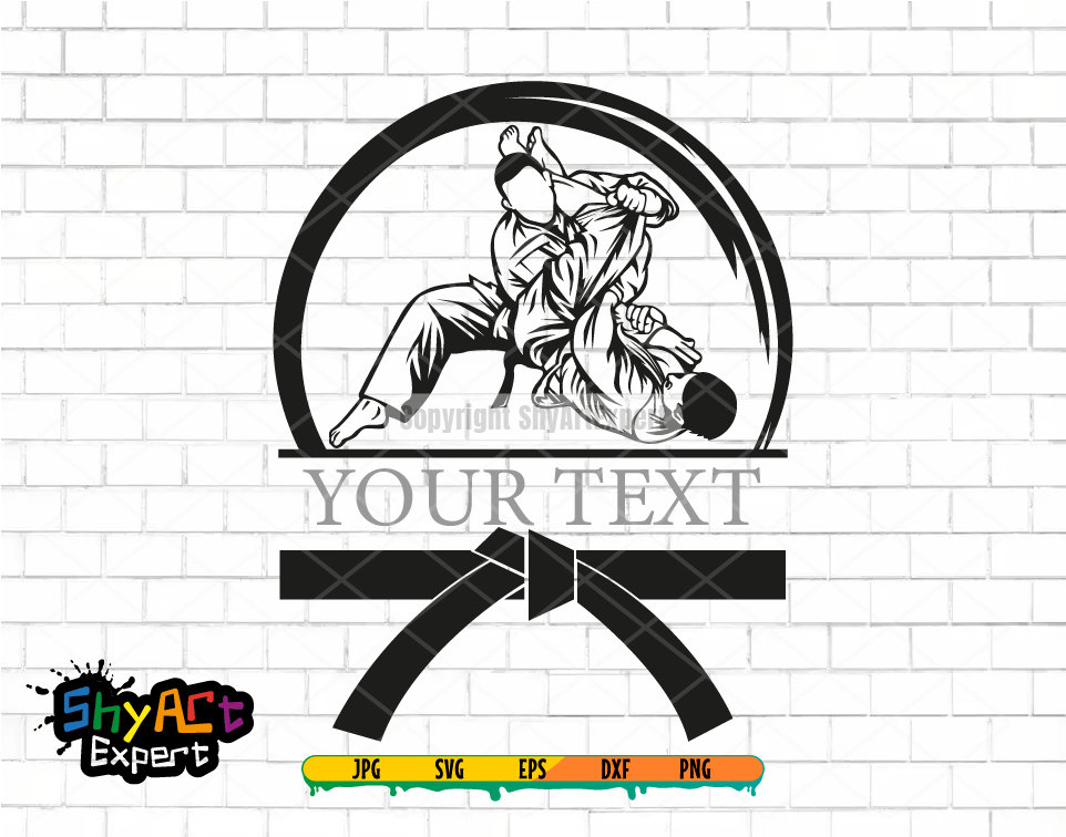 Jiu-jitsu SVG File, Fighting Svg, Jiu-jitsu Png, Judo Svg, Dxf Clipart ...
