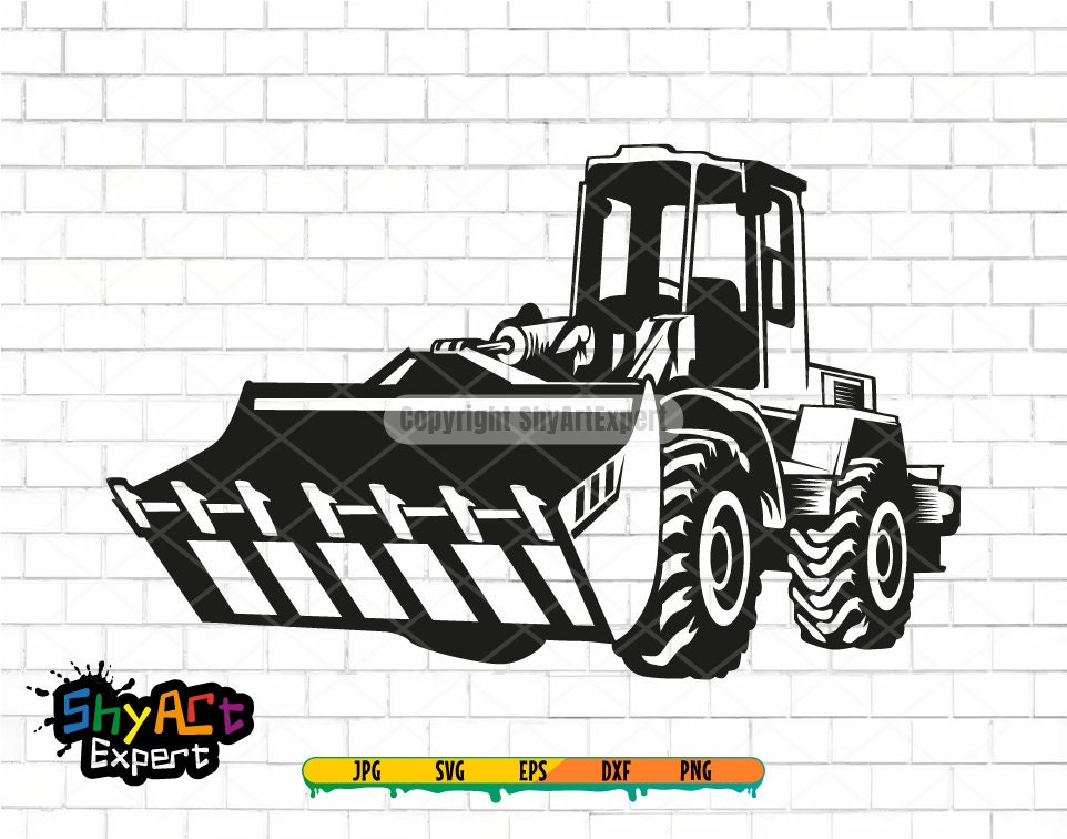 Backhoe SVG File, Backhoe Svg, Backhoe Loader Svg, Heavy Equipment Svg ...