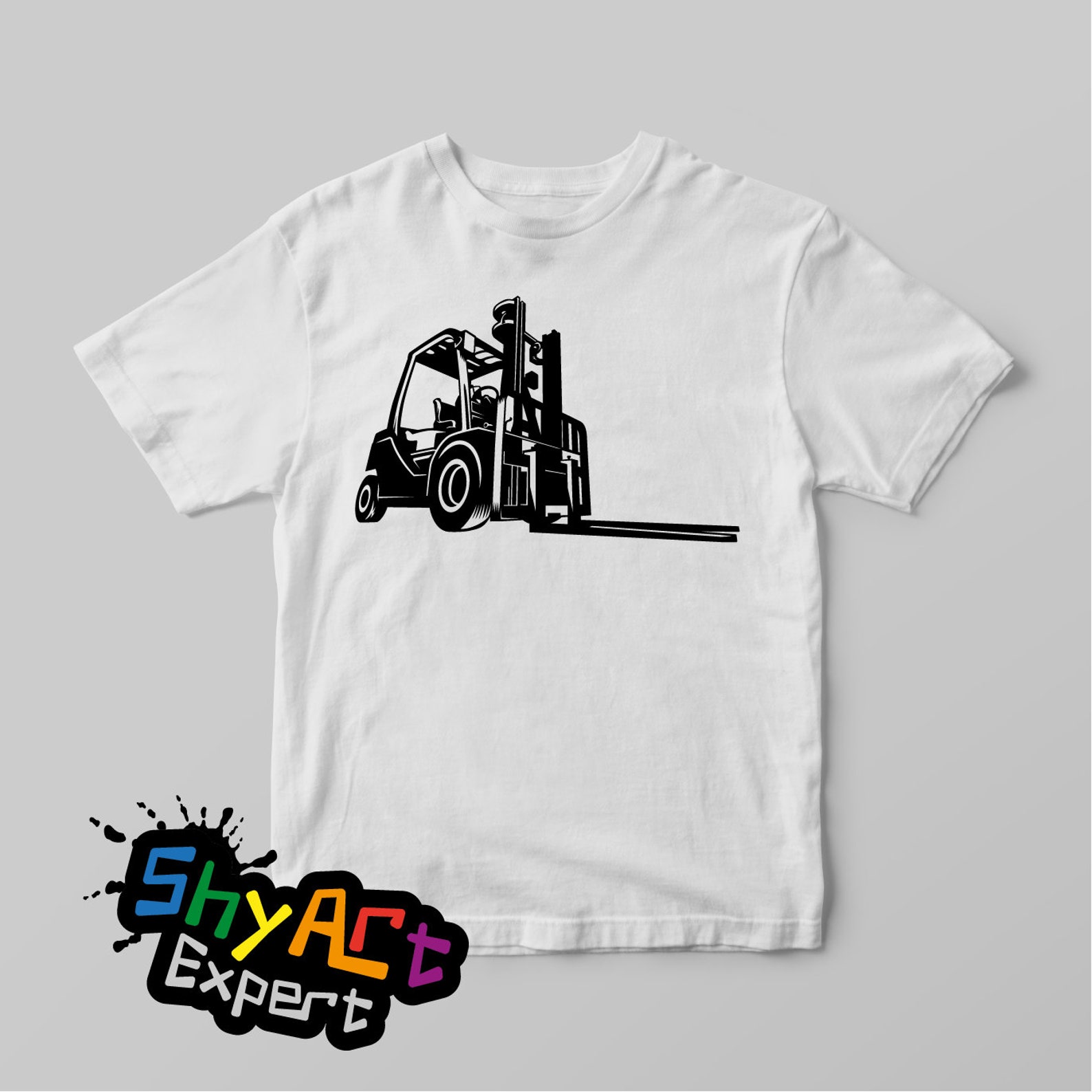 Forklift SVG File, Forklift Truck Silhouette, Forklift Clipart, Dxf ...