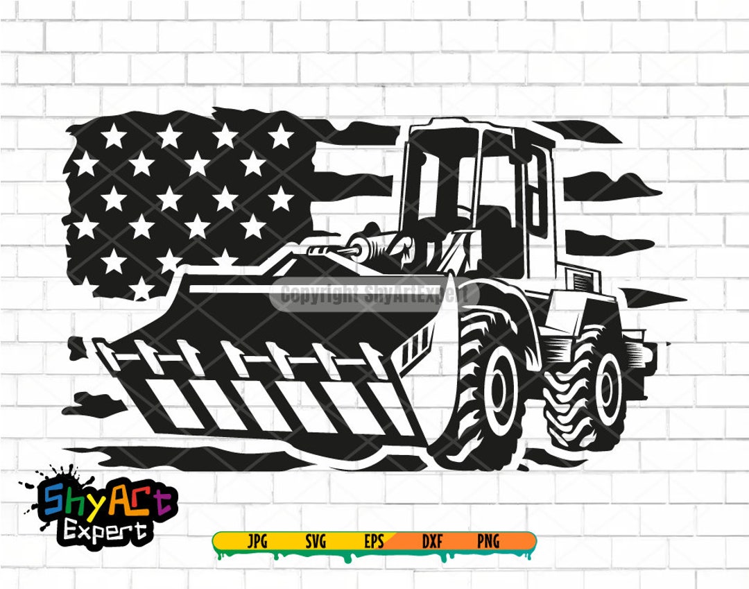 Us Backhoe SVG File, Backhoe Svg, Backhoe Loader Svg, Heavy Equipment ...