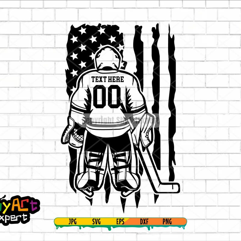 Hockey Goalie Svg - Etsy