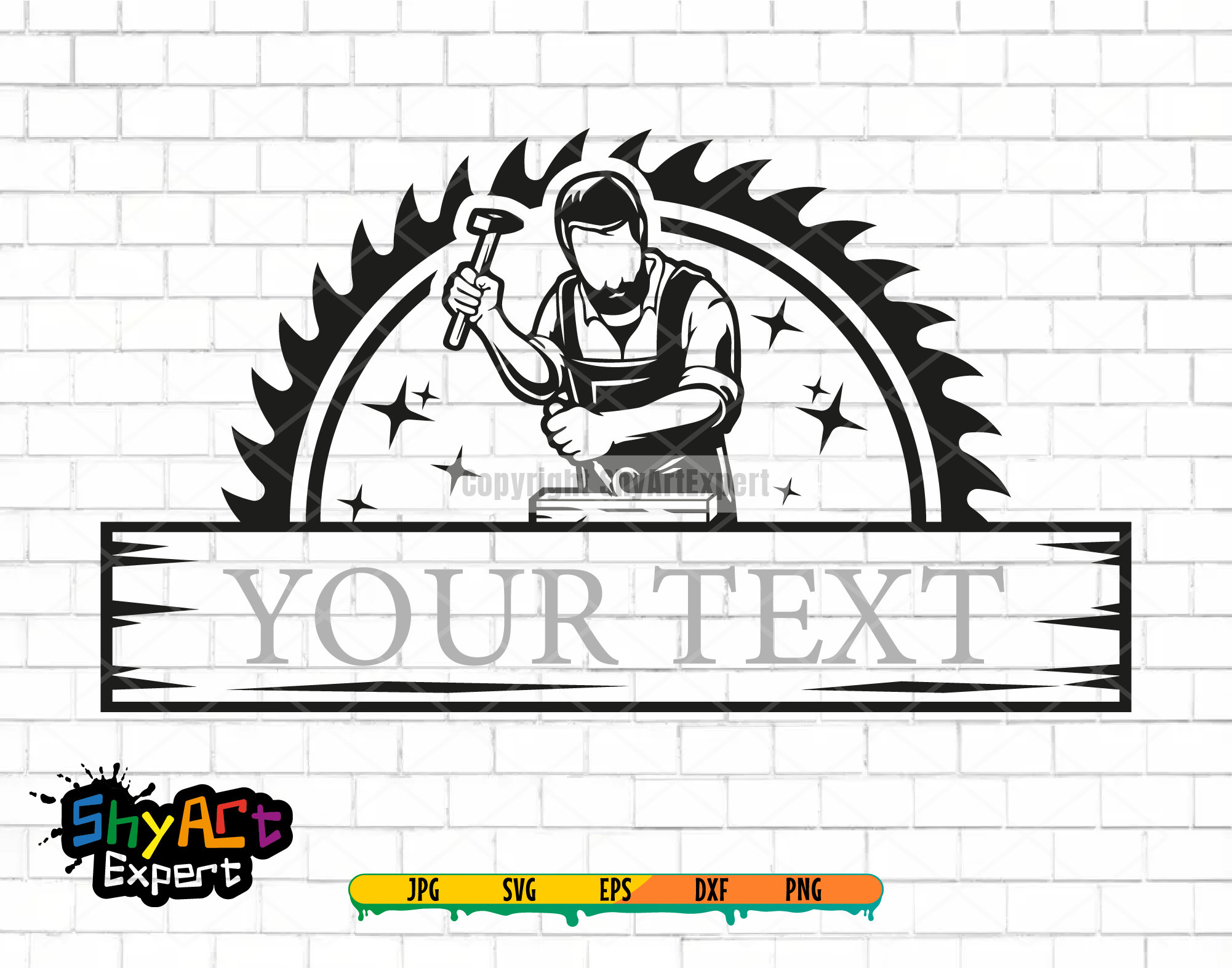 Carpenter Customize Text, Carpenter SVG, Woodwork Svg, Carpenter T ...