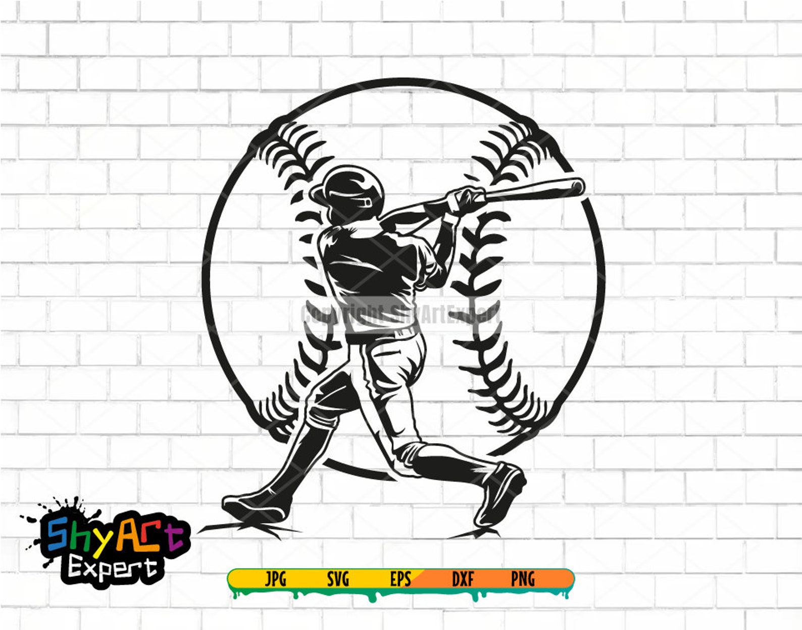 Baseball Player Batting Ball SVG File, Baseball Silhouette, Sports Svg ...