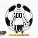Soccer Player SVG File, Soccer Svg, Personalized Name, Soccer Team ...