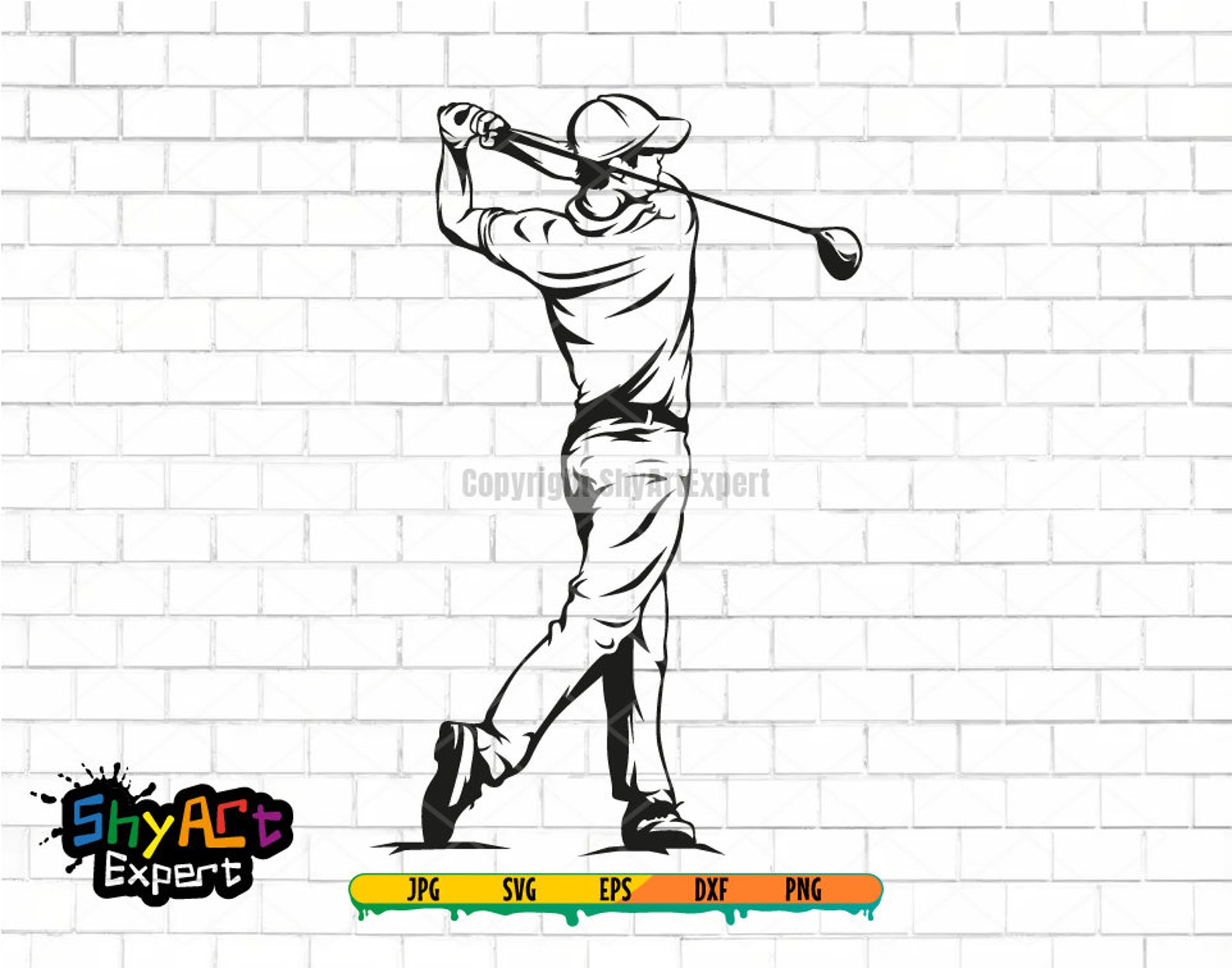 Golf Silhouette SVG File, Golf Svg, Golfer Svg, Cut File, Clipart, Png ...