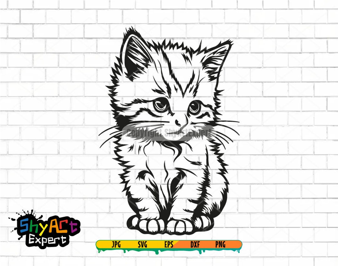 Cute Cat SVG File, Cat Svg, Cute Peeking Cat Png, Svg for Cricut, Dxf ...