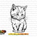 Cute Cat SVG File, Cat Svg, Cute Peeking Cat Png, Svg for Cricut, Dxf ...