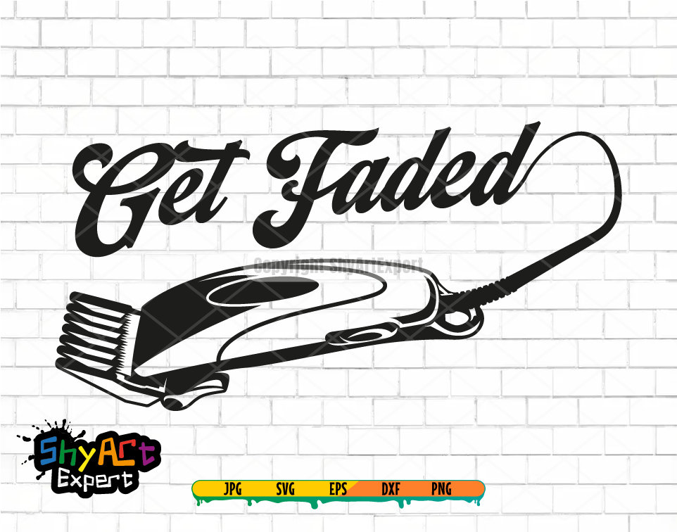 Get Faded Barber SVG File, Barber Svg, Barber Shop Svg, Hair Stylist ...