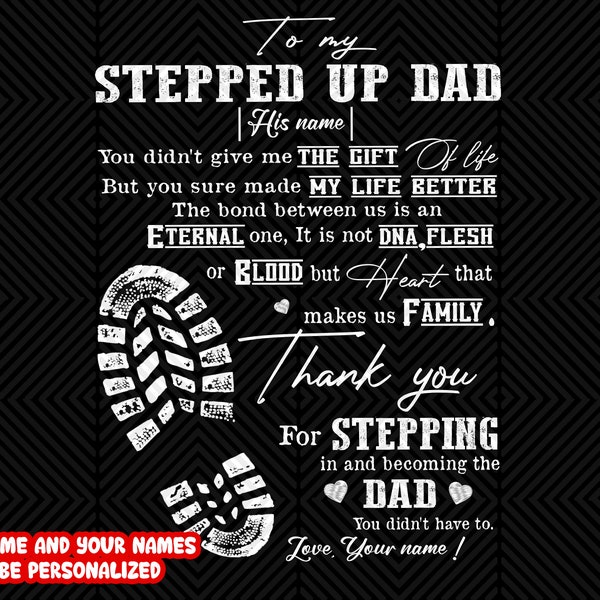 Stepped up Dad Png - Etsy