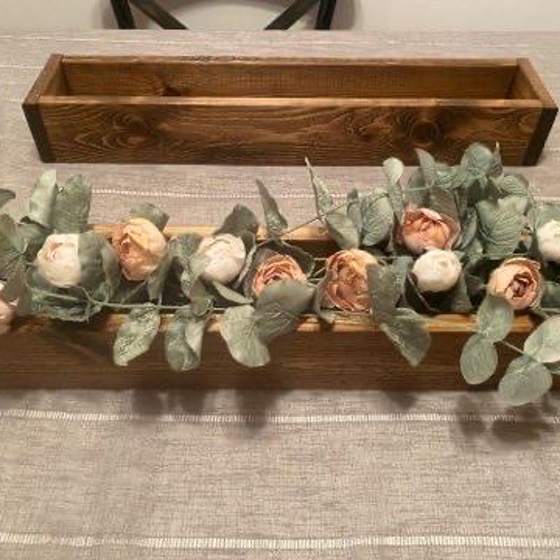 Wooden Box Centerpiece - Etsy