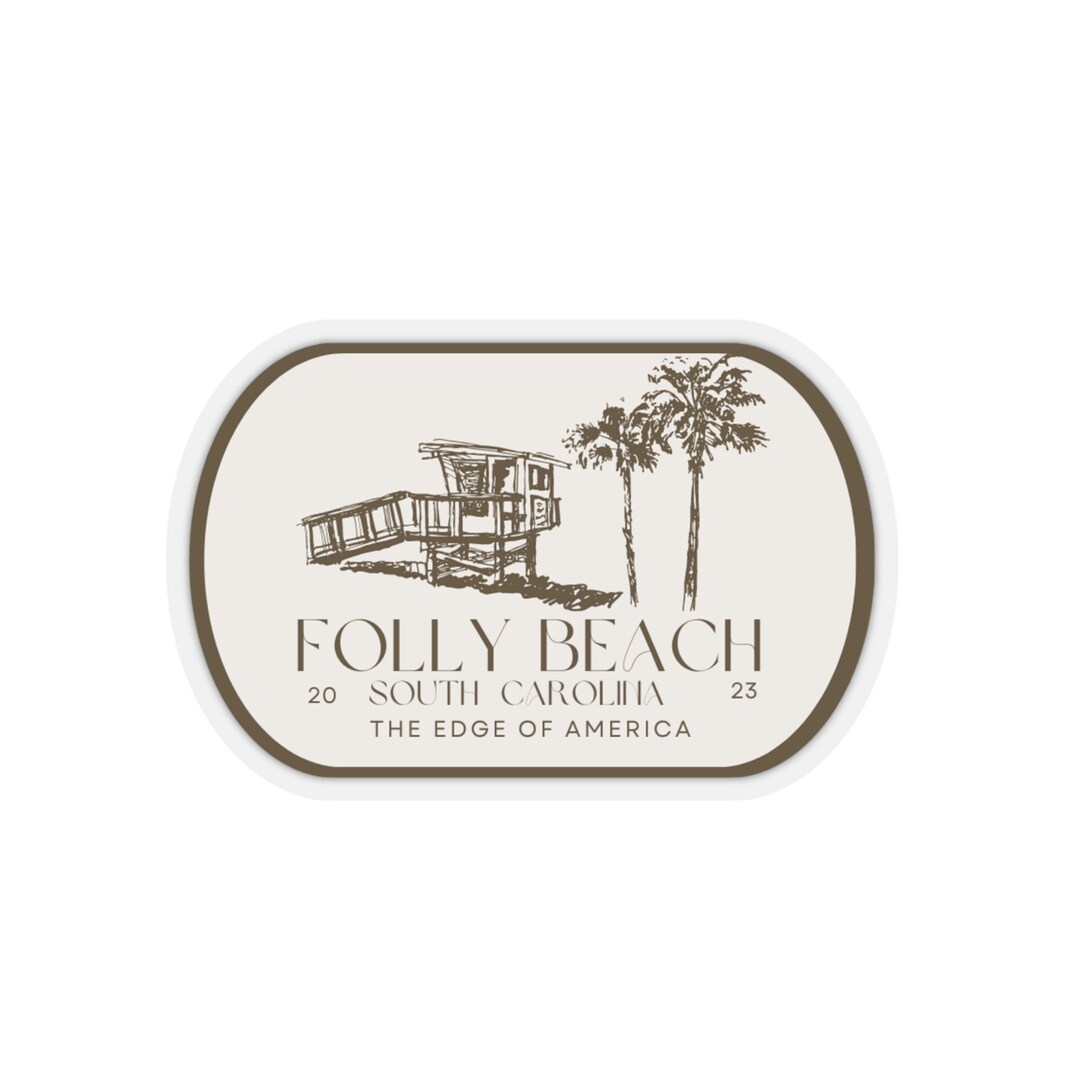 Folly Beach South Carolina Stickers - Etsy