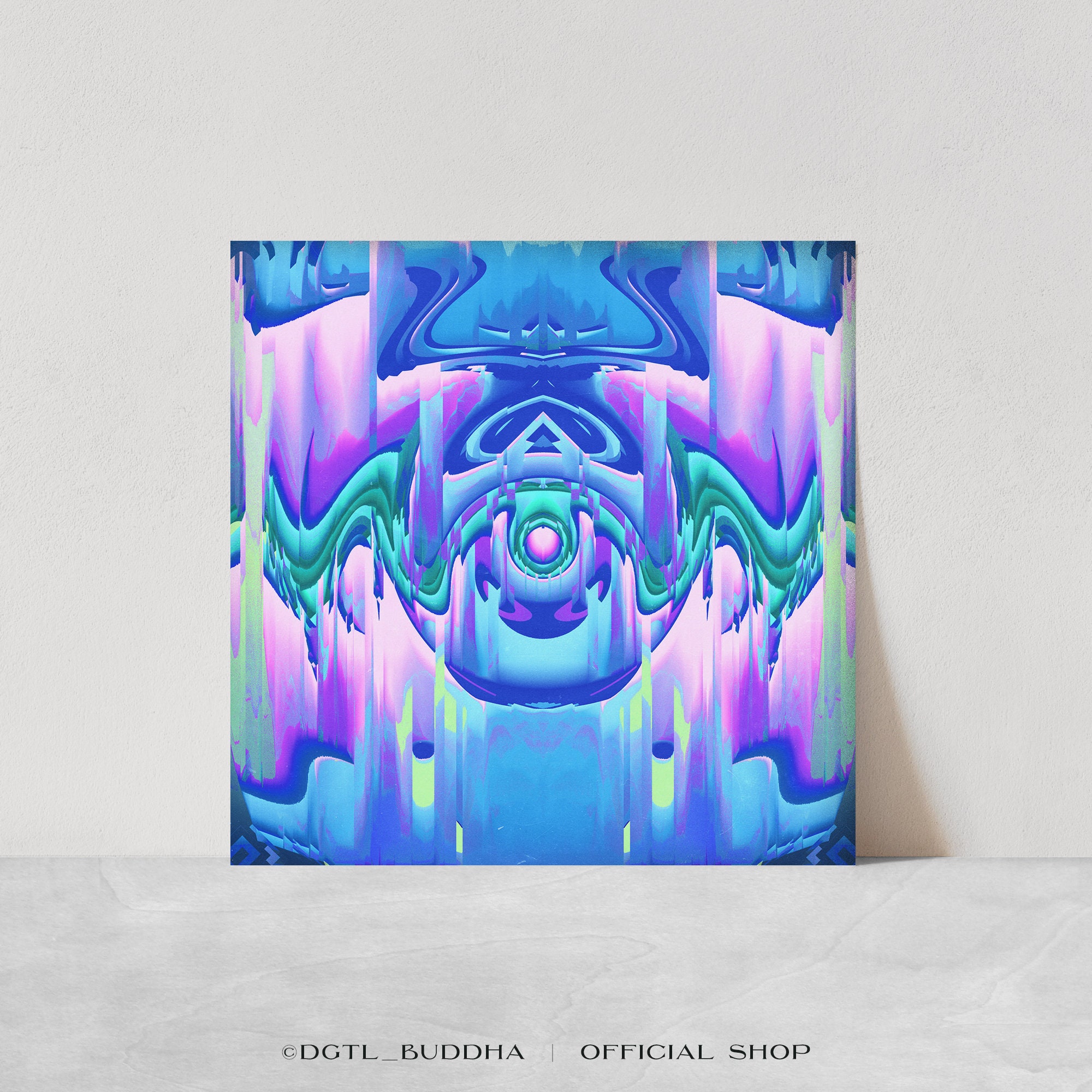 Trippy Psychedelic Print, Colorful Poster, Trippy Abstract Art, Blue ...
