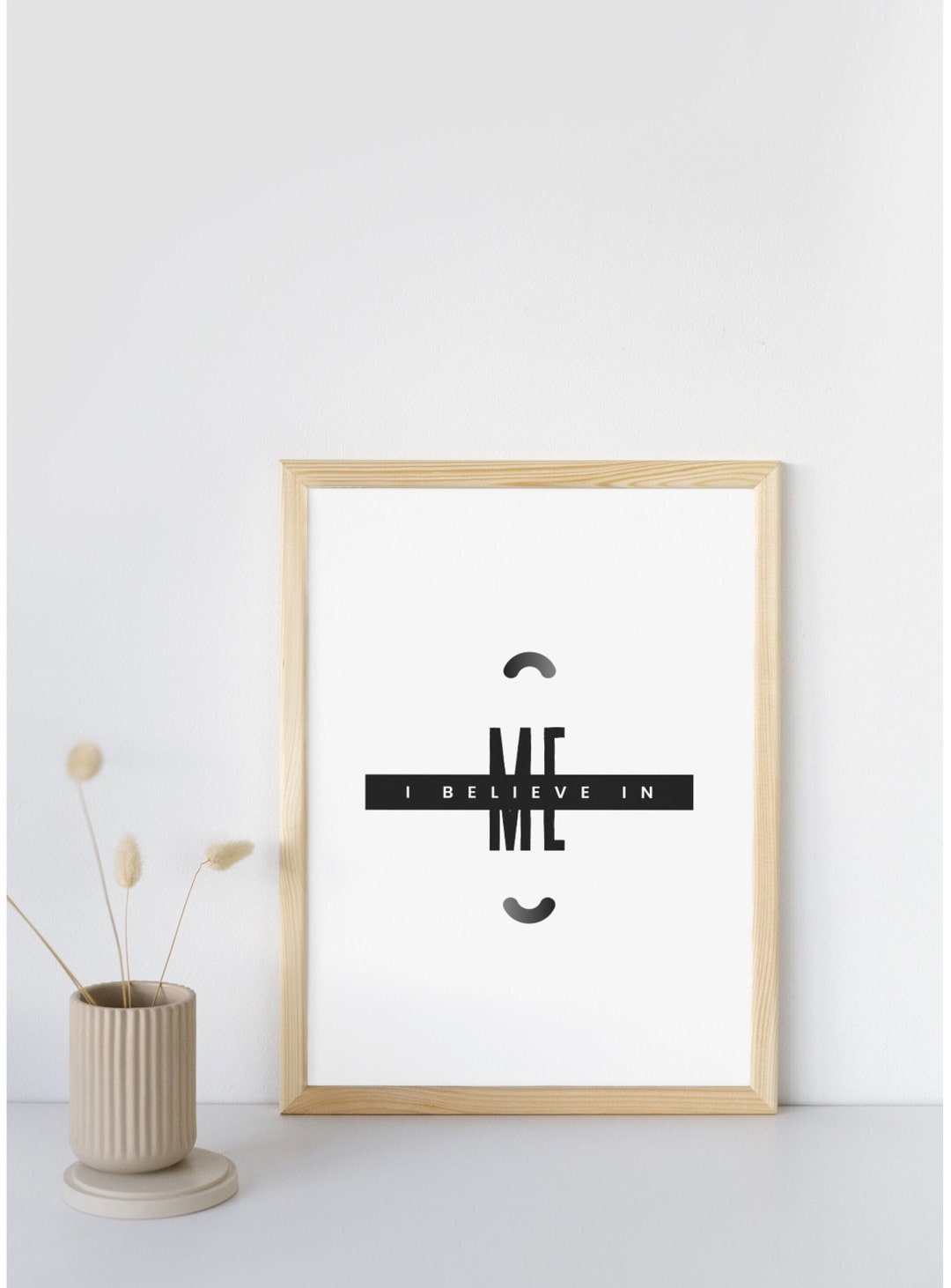 I Believe in Me Motivational Print | Printable Wall Art | Inspirational ...