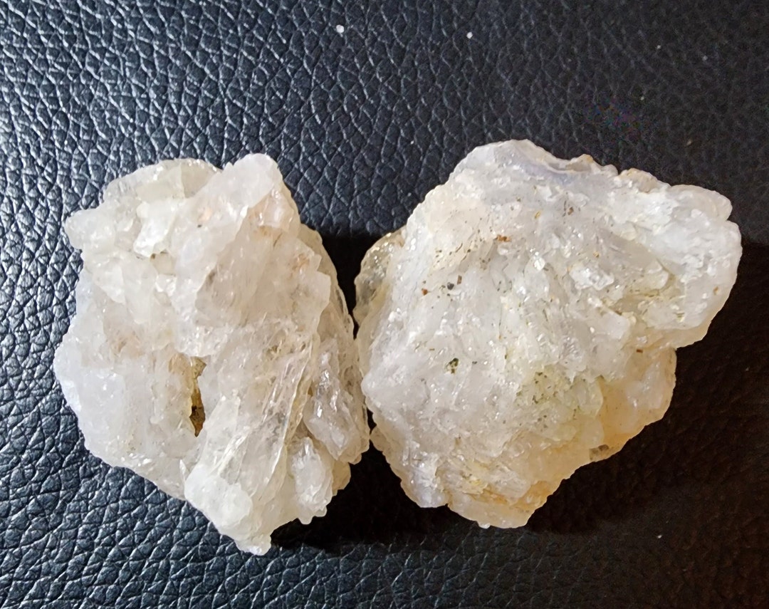2 Piece Raw White Quartz Crystal Chakra Stones Arizona - Etsy