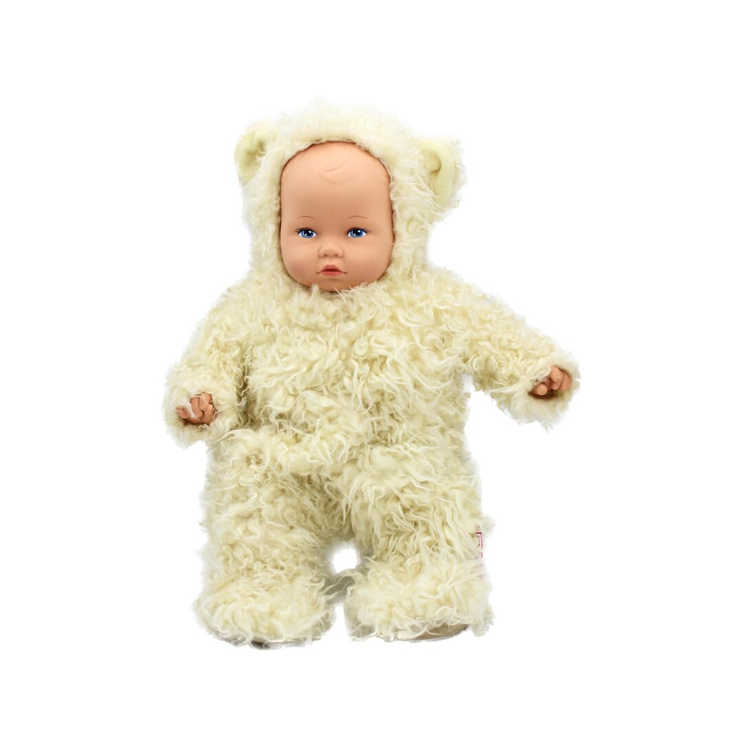 Vintage 1990's Anne Geddes Long Hair Teddy Bear Baby Doll - 15 Inch ...