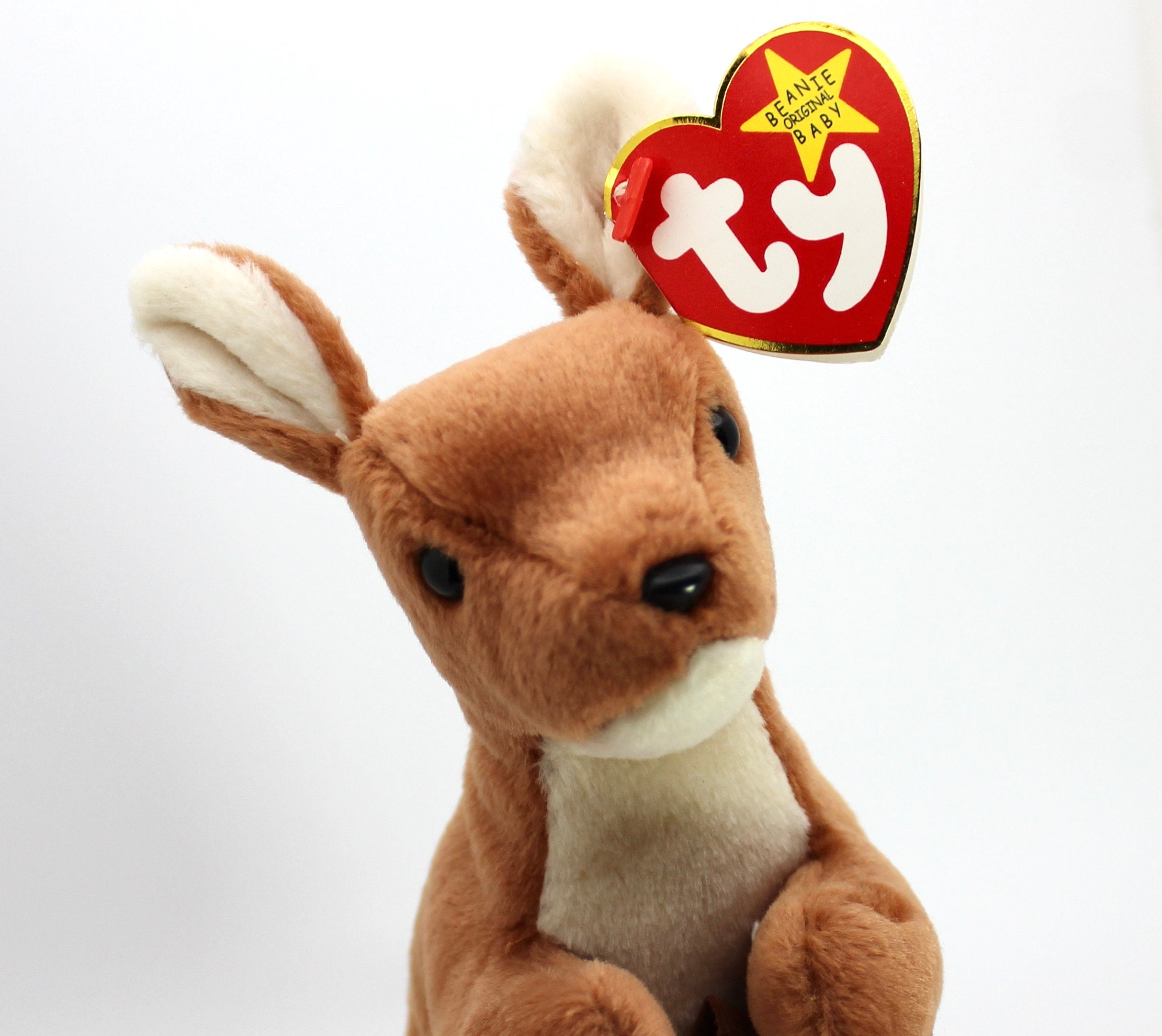 1996 TY pouch Kangaroo Beanie Baby Great Condition - Etsy