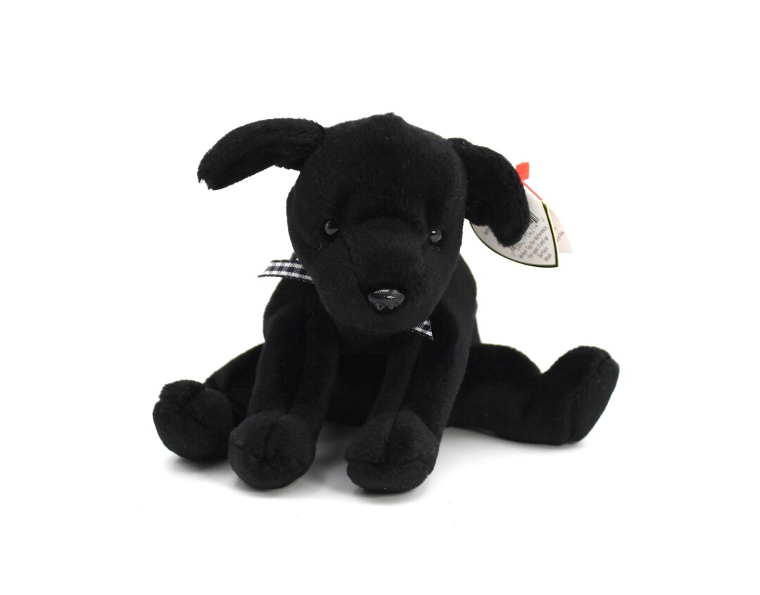 1998 TY luke Black Rottweiler Puppy Dog Beanie Baby Perfect Condition ...