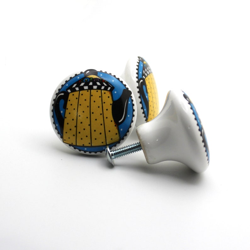 Vintage Mary Engelbreit Ceramic Knobs teapots 3 Pieces - Etsy