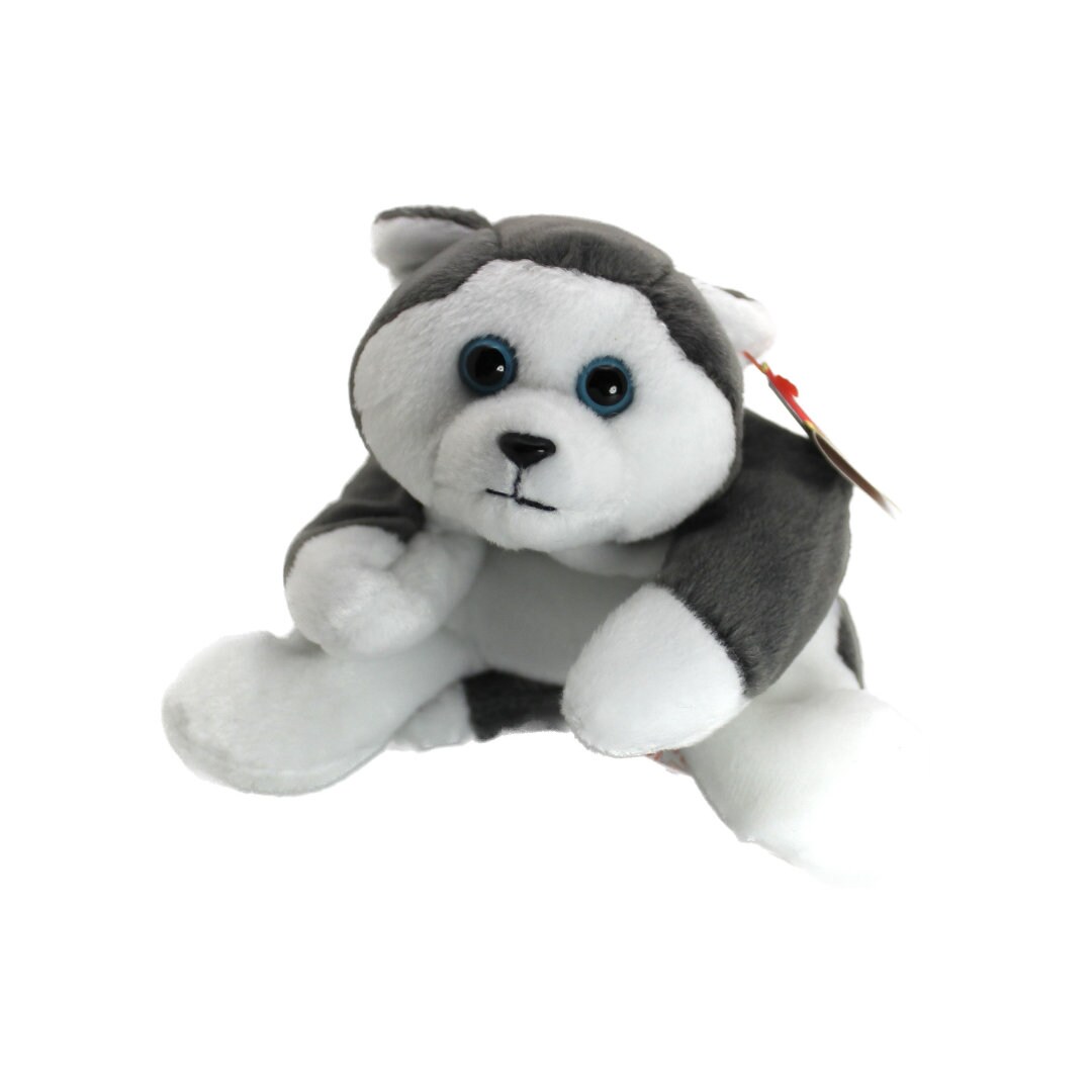 1996 TY "nanook" Husky Dog Beanie Baby - Perfect Condition - PLUS Teeny ...